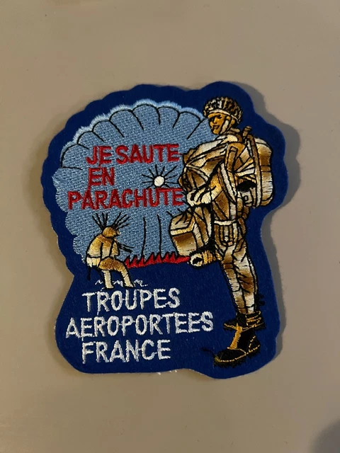 PATCH MILITAIRE JE saute en parachute troupe aéroportées France EUR 7 ...
