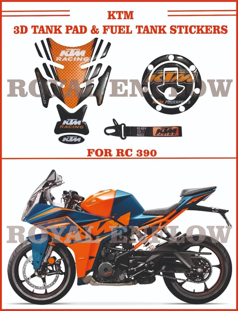 KTM 3D TANK Pad & Fuel Tank Stickers for RC 390 - £35.83 - PicClick UK