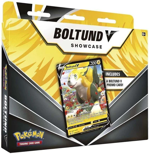POKÉMON TCG: BOLTUND V Showcase Box 1 Foil Promo Card & 3 Booster Packs ...
