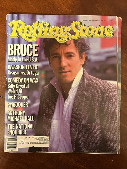 BRUCE SPRINGSTEEN ROLLING Stone Magazine October 10, 1985 #458 great ...