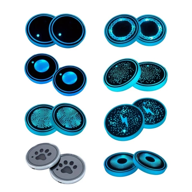 STANDARD 70MM CAR Beverage Base LED Colourful LED Coasters for Bottles ...