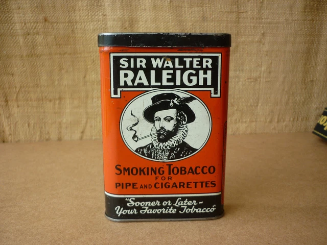 ANCIENNE BOITE US ww2 Sir walter raleigh smoking tobacco for pipe ...