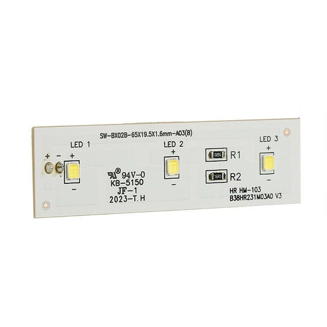 GENUINE CANDY 49031078 Fridge & Freezer LED Light Assembly Plate £24.50 ...