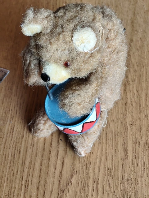 MAX CARL BÄR trommel Mechanisch Uhrwerk Aufziehbar Antik Spielzeug Toy ...