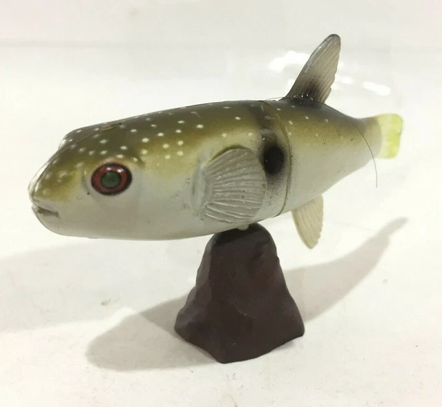 JAPAN FURUTA KAIYODO Grass Puffer Fish Miniature Animal Mini Realistic ...