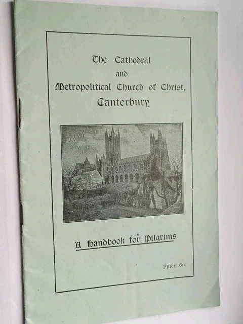 VINTAGE OLD LEAFLET Pamphlet Tourist Guide 20 Pages 1947 Canterbury ...