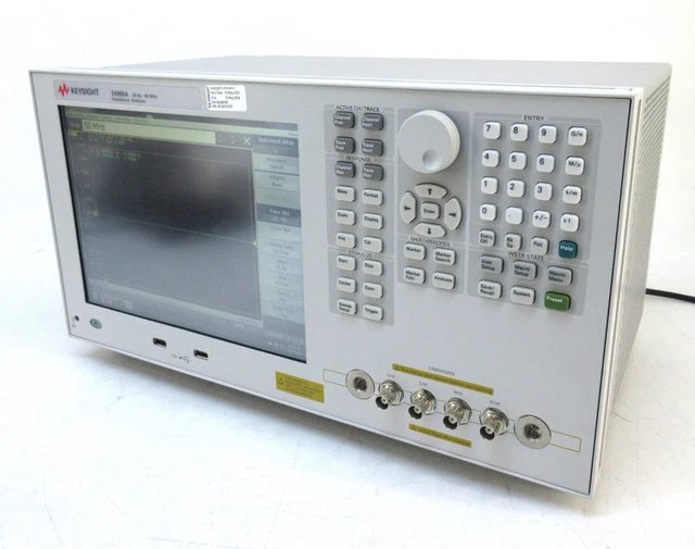 KEYSIGHT AGILENT E4990A Impedance Analyzer 20Hz to 50MHz, Opt 050, 1E5, 019, 001 $31,995.00 ...