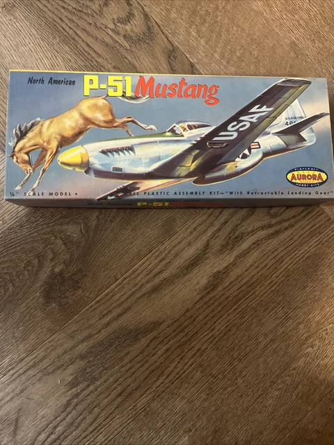 AURORA NORTH AMERICAN P-51 MUSTANG Very Rare Vintage Model Kit £200.00 ...