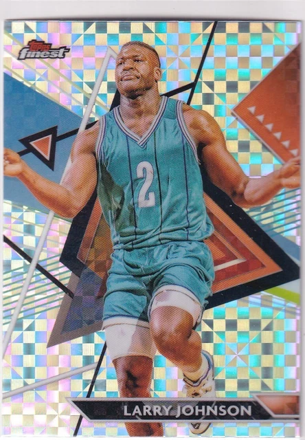 TOPPS FINEST NBA Baloncesto 2024 N º 109 Larry Johnson Checkerboard ...