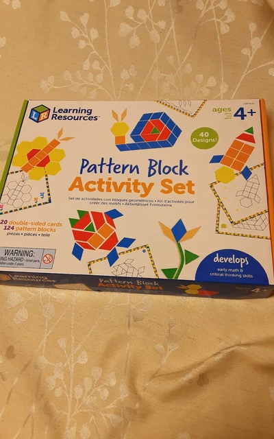 LEARNING RESOURCES PATTERN Block Activity Set Preschool $11.95 - PicClick