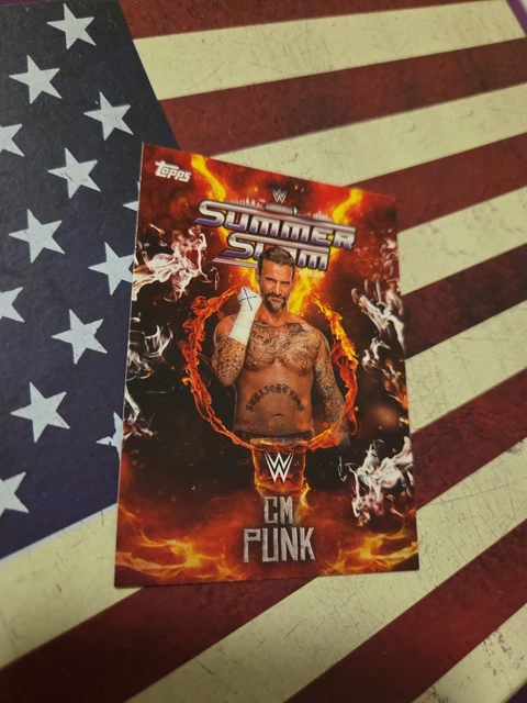 TOPPS WWF WWE Summerslam 2025 CM Punk Exclusive Wrestling Trading Card EUR 6,95 - PicClick DE