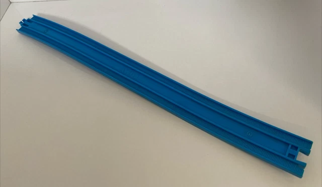TOMY TRACKMASTER THOMAS The Tank Engine Long Curved Blue Track Straight ...