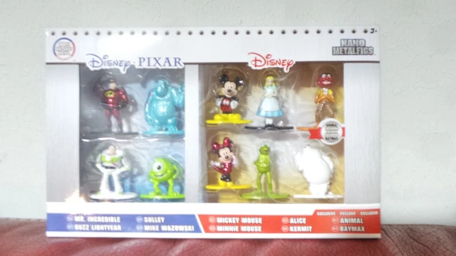 DISNEY PIXAR PACK 10 figurines Diecast Nano Metalfigs neuf EUR 8,90 ...