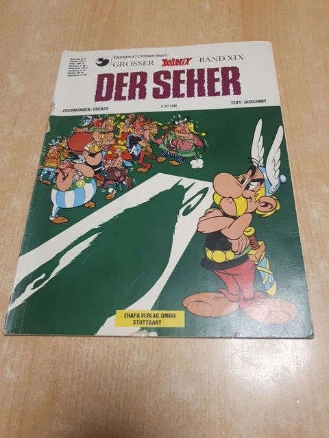 ASTERIX DER SEHER Großer Asterix-Band XIX Erstausgabe 1975 EUR 1,00 ...