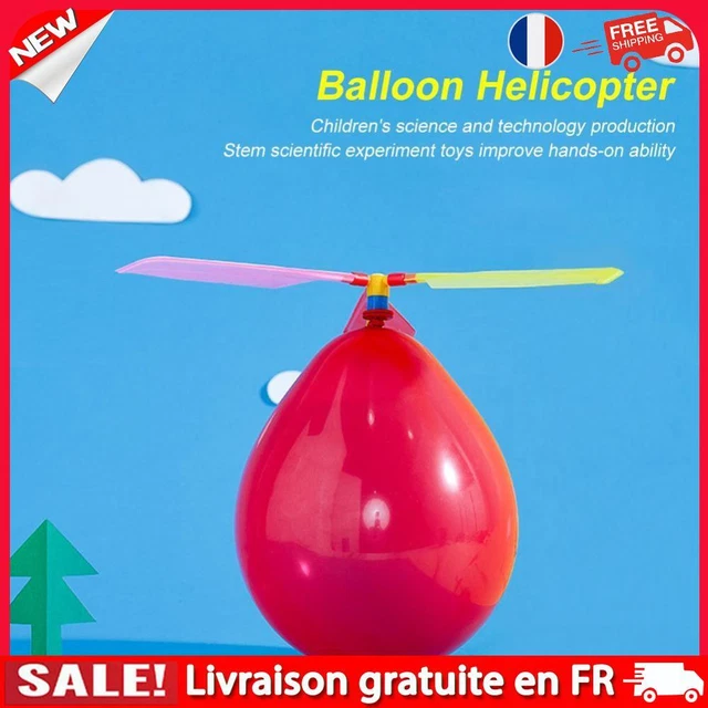 DIY BALLOON HELICOPTER Model Educational Toys Science Experiment STEM ...