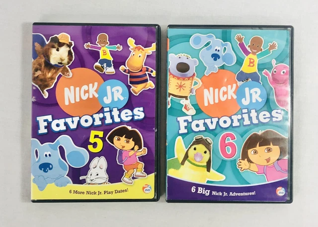 Nick Jr Favorites Dvd Lot Volume 5 And 6 Dora Backyardigans Blues Clues