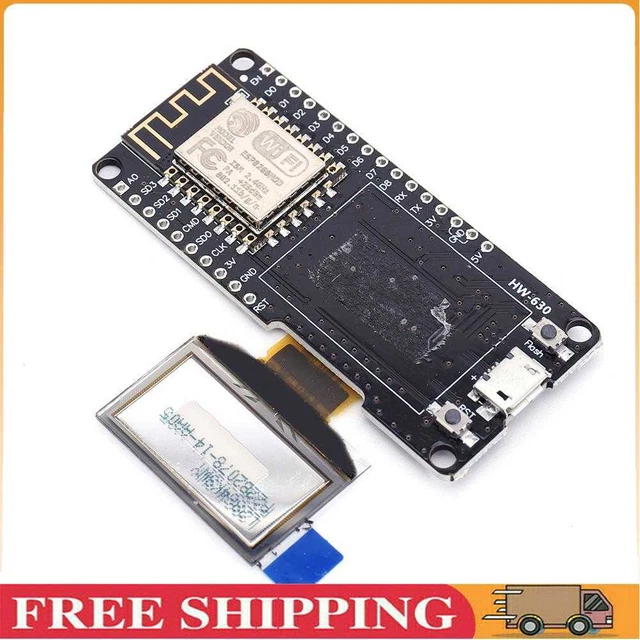 FOR WEMOS NODEMCU ESP8266 WiFi Module 0.96 Inch OLED Display CP2102 ...
