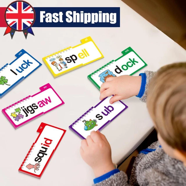 CVC WORD FLIP Chart Montessori Words Spelling Cards Interactive for ...