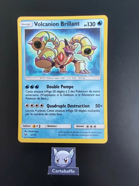 CARTE POKÉMON VOLCANION Brillant 27/73 Shiny SL3.5 Légendes Brillantes ...