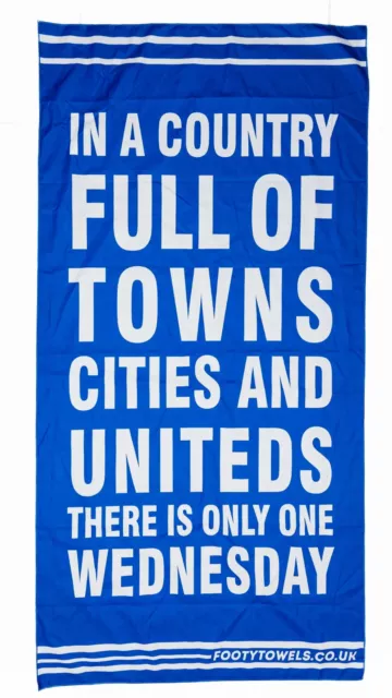 SHEFFIELD WEDNESDAY MICROFIBRE beach towel with towel bag SWFC £23.99 ...