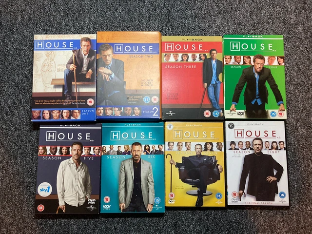 HOUSE COMPLETE SEASONS 1-8 Hugh Laurie DVD BoxSet £20.00 - PicClick UK