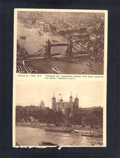 D5227 UK TOWER of Lonton Tower Bridge St Pauls Hospital Comp vintage ...