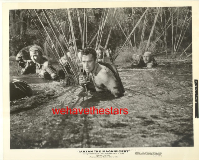 VINTAGE GORDON SCOTT BEEFCAKE MUSCLE '60 TARZAN Publicity Portrait £27. ...