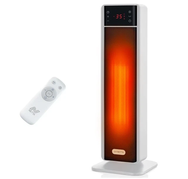 NETTA TALL CERAMIC Tower Heater 2000W Portable Electric Heater with ...