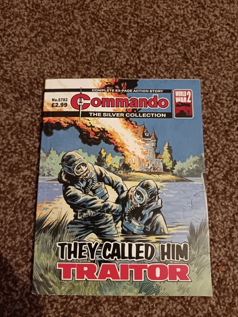 COMMANDO COMIC WAR Stories In Pictures " CALLED HIM TRAITOR" Issue 5782 ...