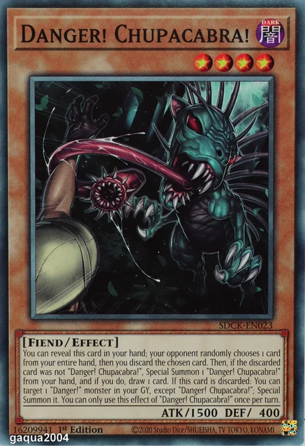 DANGER YUGIOH ! Chupacabra ! SDCK-EN023 Common 1ère édition EUR 4,58 - PicClick FR