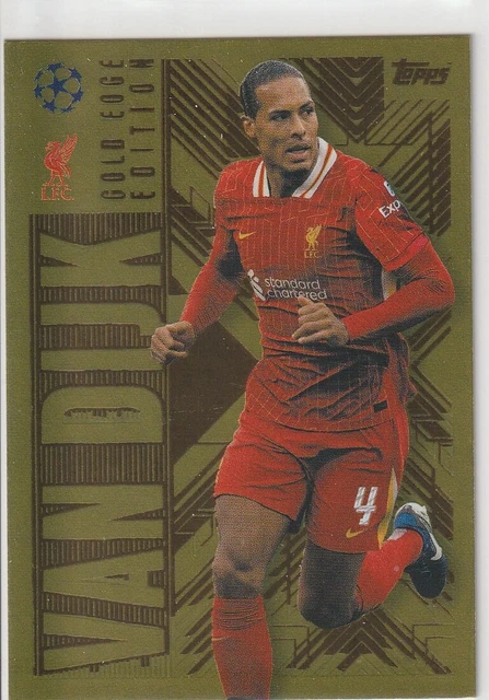 TOPPS MATCH ATTAX Extra 2025 Gold Edge Edition Virgil Van Dijk Liverpool £12.50 - PicClick UK