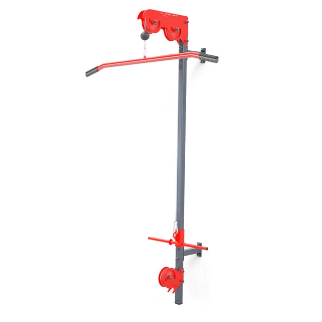 LAT PULL DOWN Cable Pulley Weight Machine Wall Mounted Home Gym Fitness ...
