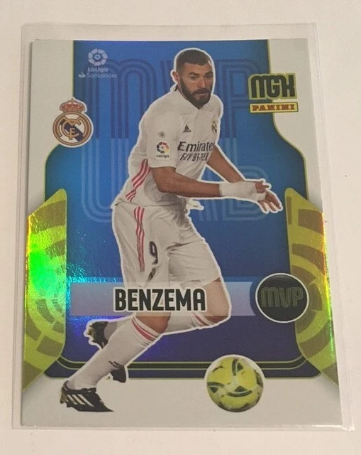 CARTE CARD MVP Karim BENZEMA Real Madrid France PANINI MEGACRACK LIGA ...