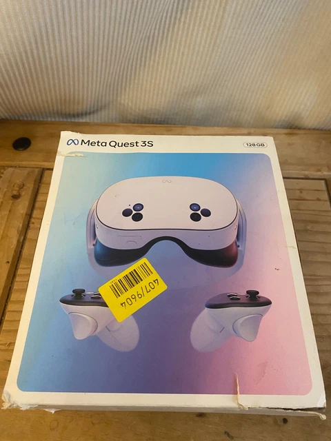 META OCULUS QUEST 3S Virtual Reality Headset 128GB, Controllers, & Box ...