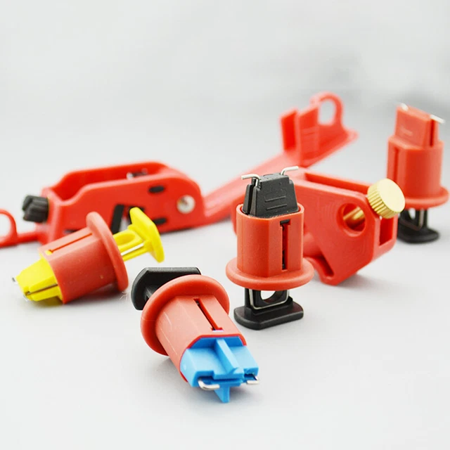 MCB CIRCUIT BREAKER Isolation Lock Pin Out/In Lockout Devices Padlock ...