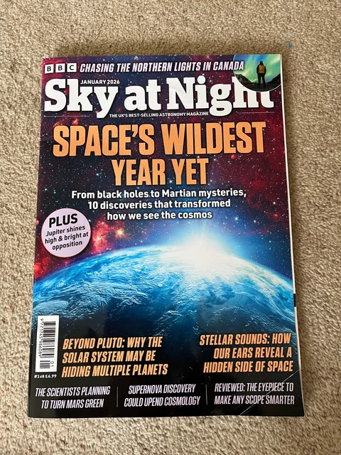 BBC SKY AT Night Magazine January 2026 £3.84 - PicClick UK