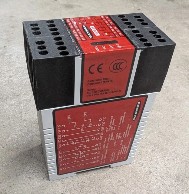 BANNER ES-VA-5A ES Safety Relay Estop relay DIN rail mount $111.66 ...