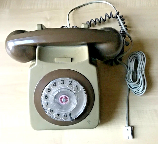 RETRO VINTAGE ROTARY Dial Telephone from 1960s in good working ...