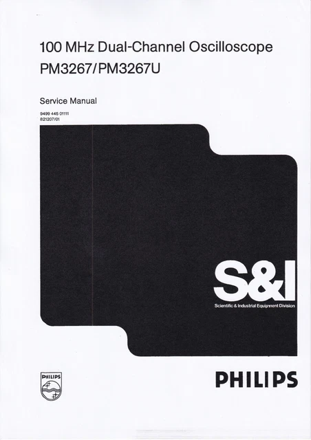 SERVICE MANUAL-ANLEITUNG FÜR Philips PM 3267 EUR 30,00 - PicClick DE