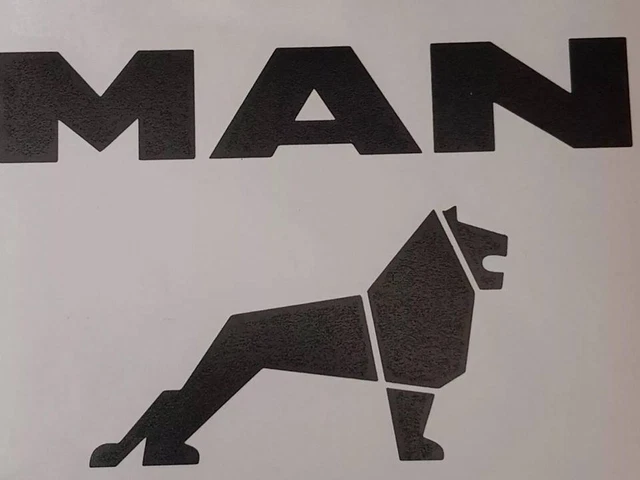 2 X MAN Logo Truck Lorry Decal Stickers £4.49 - PicClick UK