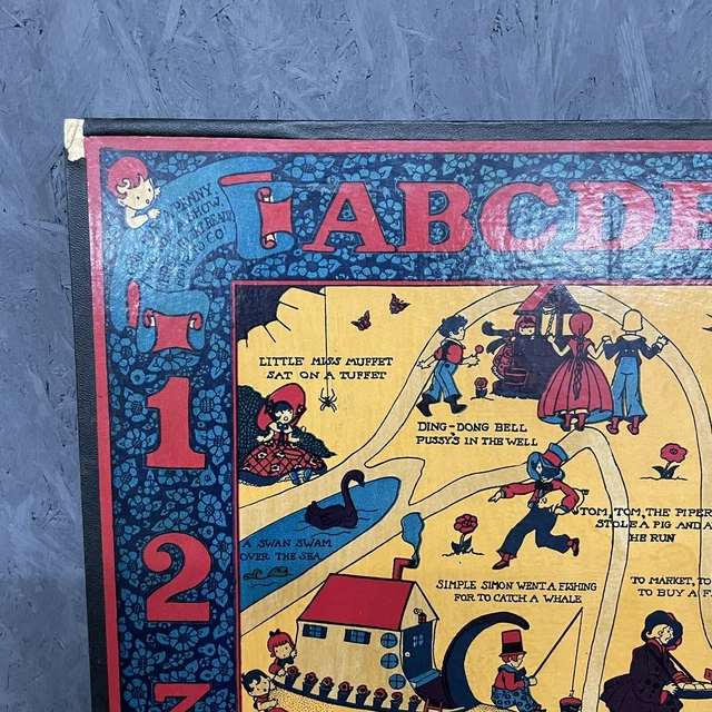 PICTORIAL MAP RARE 1933 A Map of Mother Goose Land Designed By Dorothy ...