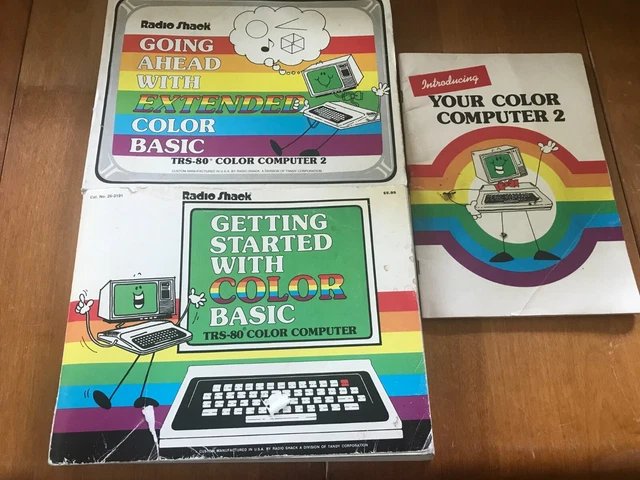 VINTAGE RADIO SHACK TRS-80 Color Computer guidebooks, tutorials ...
