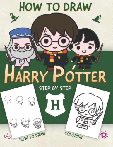 HOW TO DRAW Harry Potter Easy Step By Step Coloring Book Ages 5 8 8 99 how-to-draw-harry-potter-easy-step-by-step-coloring-book-ages-5-8-8-99