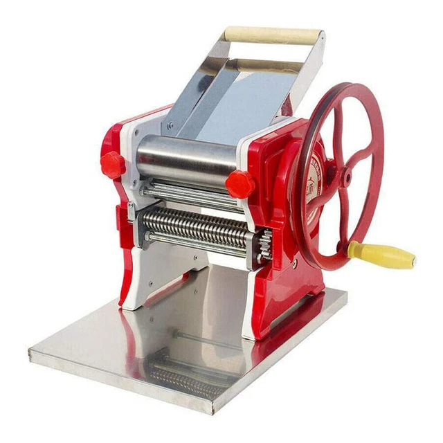 RED COMMERCIAL MANUAL Dough Roller Sheeter Noodle Pasta Dumpling Maker ...