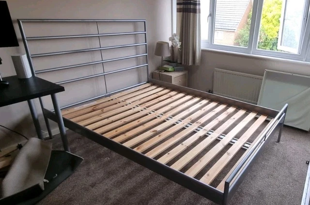 IKEA HEIMDAL TWIN/DOUBLE Bed Frame / Used Good Condition £37.08 ...