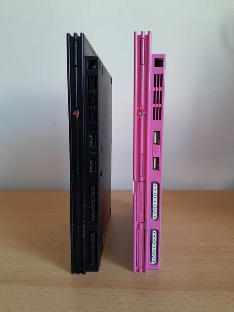 SONY PLAYSTATION PS2 Slim Console Pink & Black x2 Bundle | Faulty Disc ...
