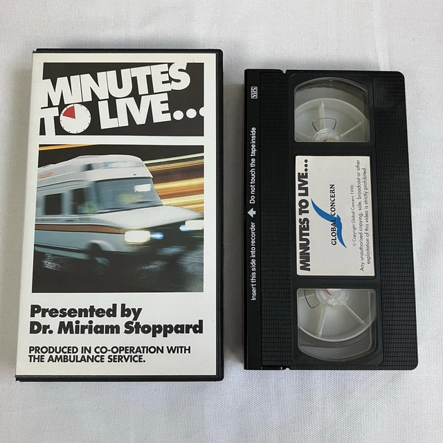 MINUTES TO LIVE VHS Video - First Aid Teaching - Miriam Stoppard £9.99 ...