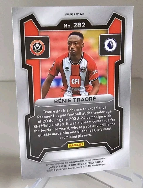 BENIE TRAORE SHEFFIELD United Rookie Lazer 2023-24 Laser Panini EPL ...