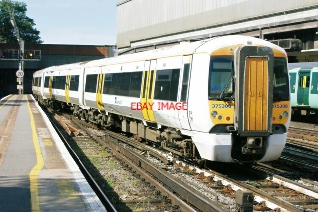 PHOTO CLASS 375 Electrostar 4-Car Emu No 375 308 At Victoria 05/08 £2. ...