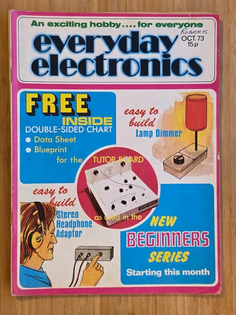 EVERYDAY ELECTRONICS / Vintage Magazine - October 1973 £5.40 - PicClick UK